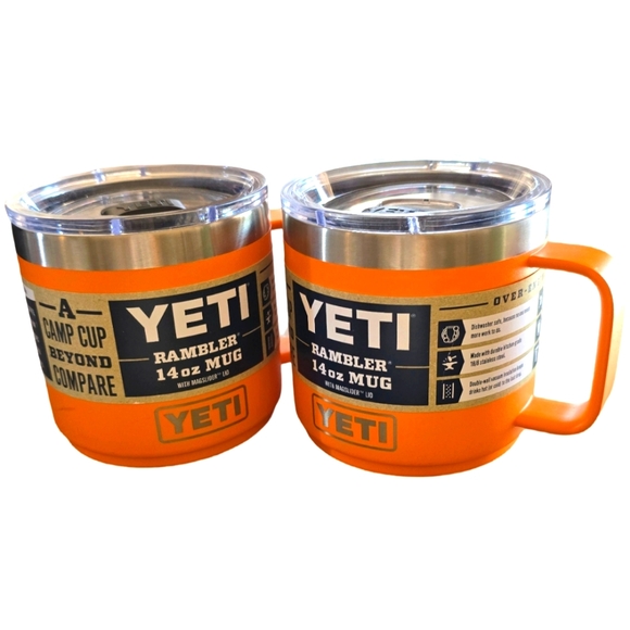Yeti | Kitchen | Yeti Set Of 2ea Rambler 4 Oz Mug King Crab Orange W ...
